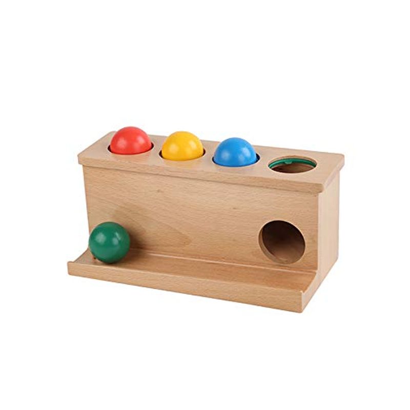 Adena Montessori Baby Push Object Permanence Ball Push Toy for 1 Year ...