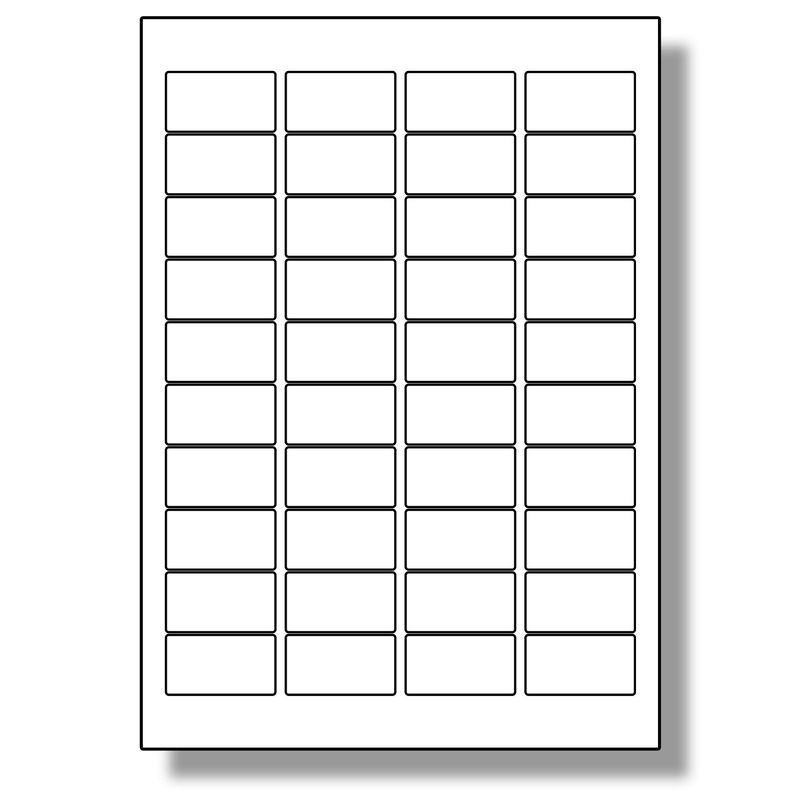 Label Planet® 40 Per Sheet, 10 Sheets (400 Super Removable Labels ...