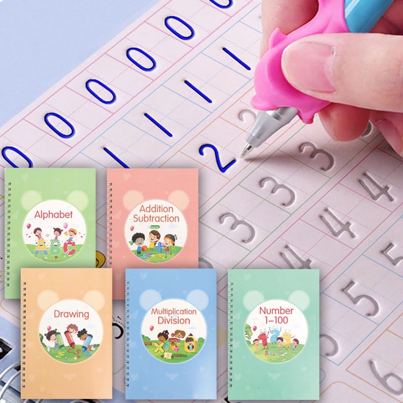 Reusable Handwriting Workbooks,Magic Copybook,Magic Copy Books for Kids ...