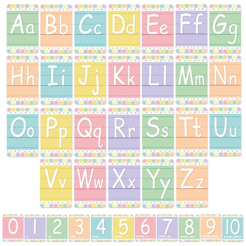 Bulletin Board Letters - ABC Alphabet Poster Classroom Decorating Set ...