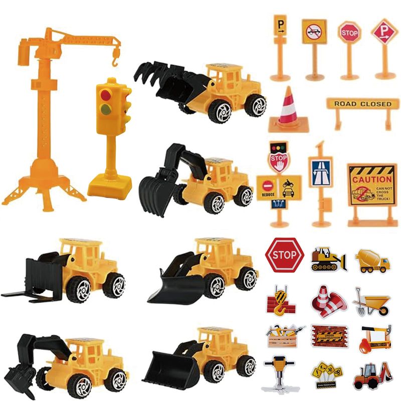 Nivofu Construction Theme Cake Decoration, 29pcs Mini Construction ...