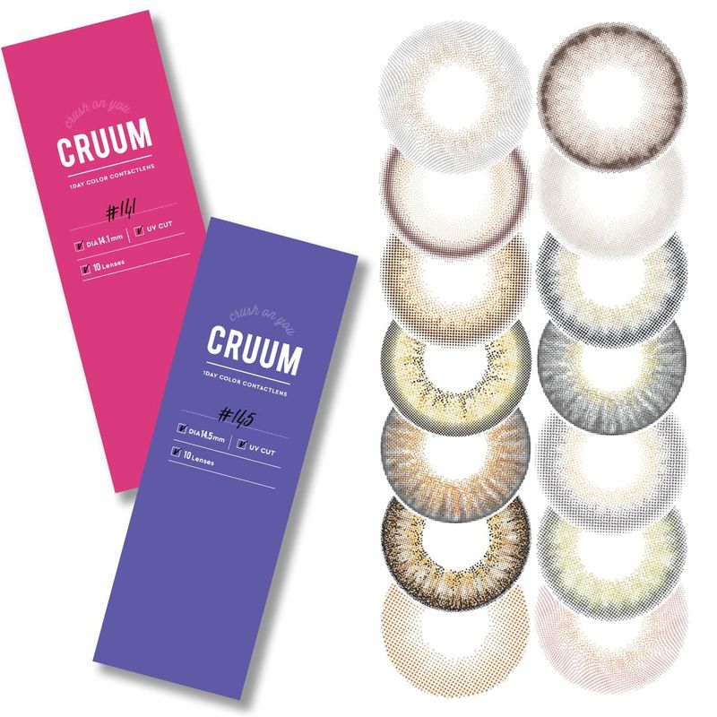 【Tsuki(Billie) イメージモデル】カラコン CRUUM クルーム 1day 【1箱10枚入】PWR：-00.00／COLOR：マカダミア - Online Marketplace ...