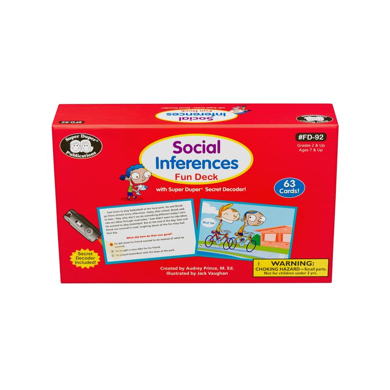 Super Duper Publications | Social Inferences Story Fun Flash Cards with ...