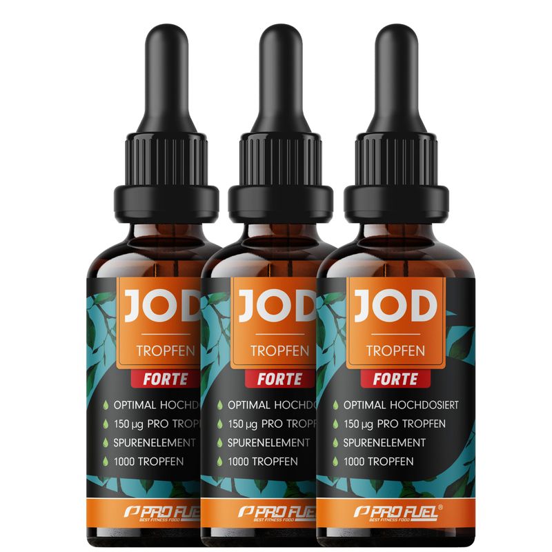 Forte Iodine Drops 3000x with 150 μg Iodine per Drop - Optimal High ...