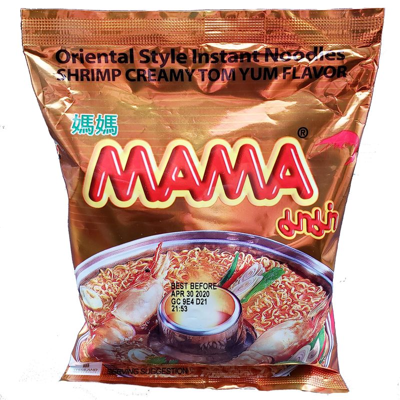 Mama Oriental Style Instant Noodles Shrimp Creamy Tom Yum Flavor (10 ...
