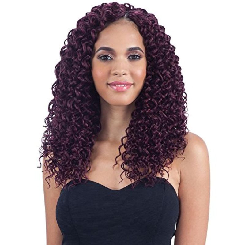 BEACH CURL 12" (2 Dark Brown) - Freetress Synthetic Crochet Braid ...