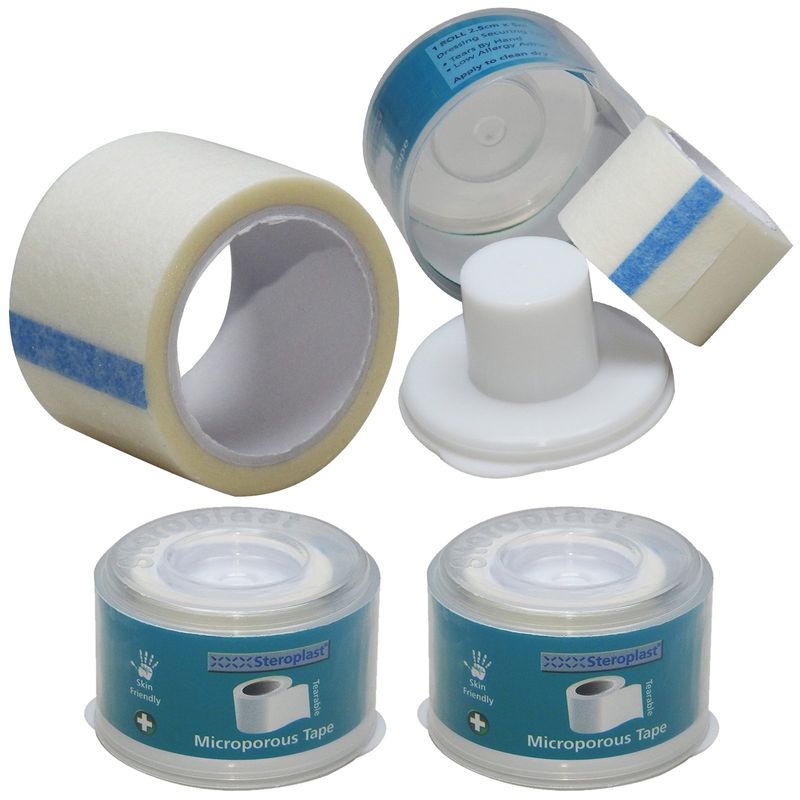 Steroplast Microporous Bandage First Aid Dressing 2.5cm x 5m Low Alergy ...