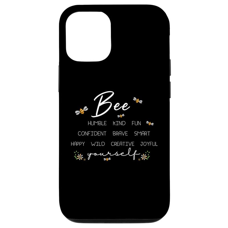 iPhone 15 Pro Bee Happy Kind Brave Humble Smart Positive Bumblebee ...