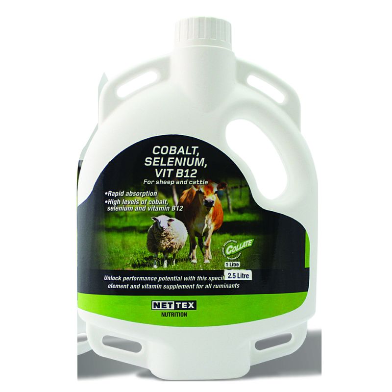 Net Tex Cobalt Selenium Vitamin B12 Drench 2.5 litre - Sheep Drench ...