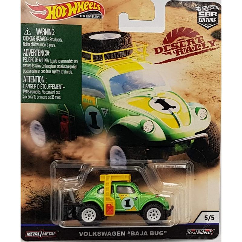 Hot Wheels Car Culture Desert Rally Volkswagen Baja Bug 5/5, Green ...