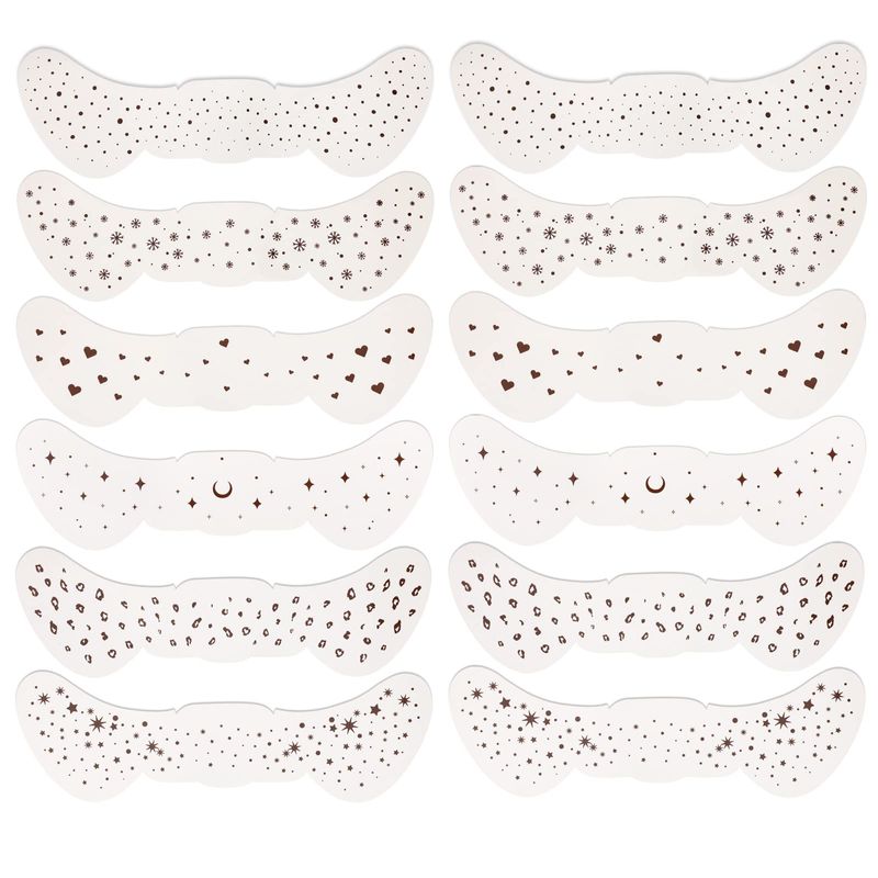 MWOOT 6 Sheets Freckles Tattoo Stickers, Temporary Face Tattoo Stickers ...