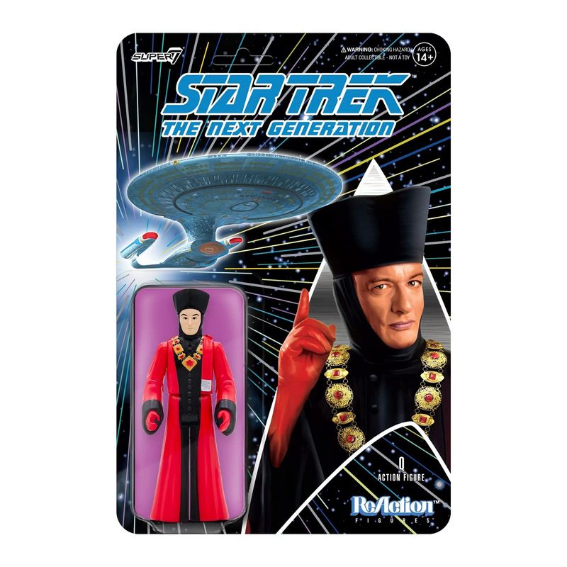 Super7 Star Trek: The Next Generation Q - 3.75 in Scale Reaction Figure ...