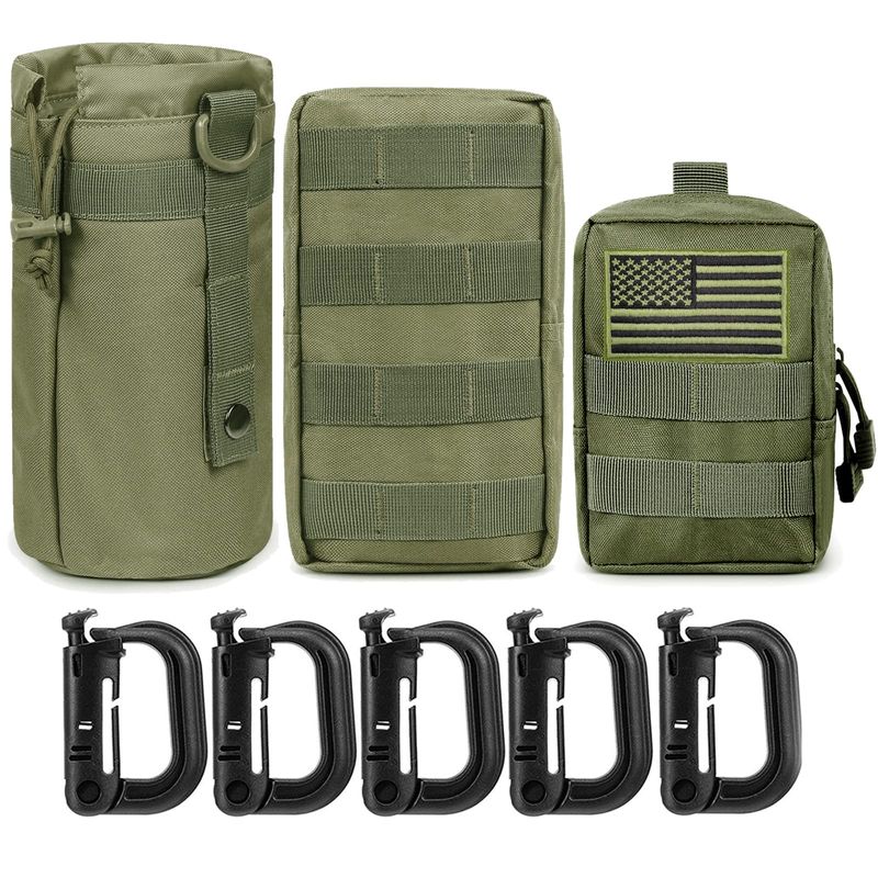 Gogoku 3-Pack Combo Molle Pouch Water Bottle Pouch Holder with ...