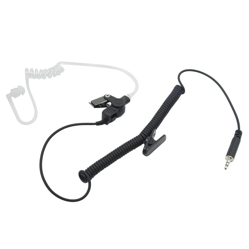 JUYODE 3.5 mm Thread Listen Only Earpiece 1-Pin Single Jack Threaded ...