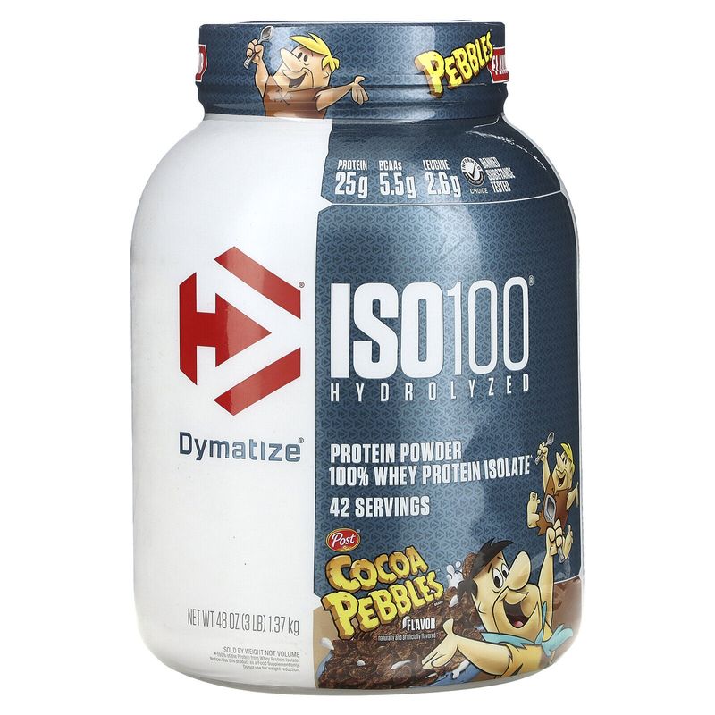 ISO100® Hydrolyzed, 100% Whey Protein Isolate, Cocoa Pebbles, 3 lbs (1. ...