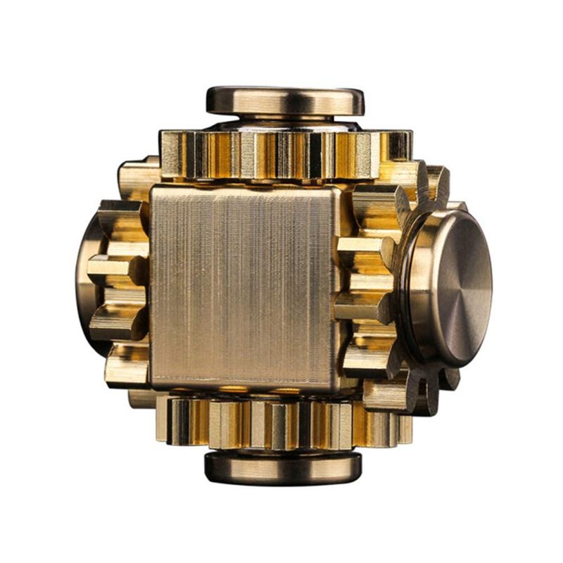 JTLB Mini Gear Metal Alloy Spinner Fidget Toy, Pure Brass Fidget Cube ...