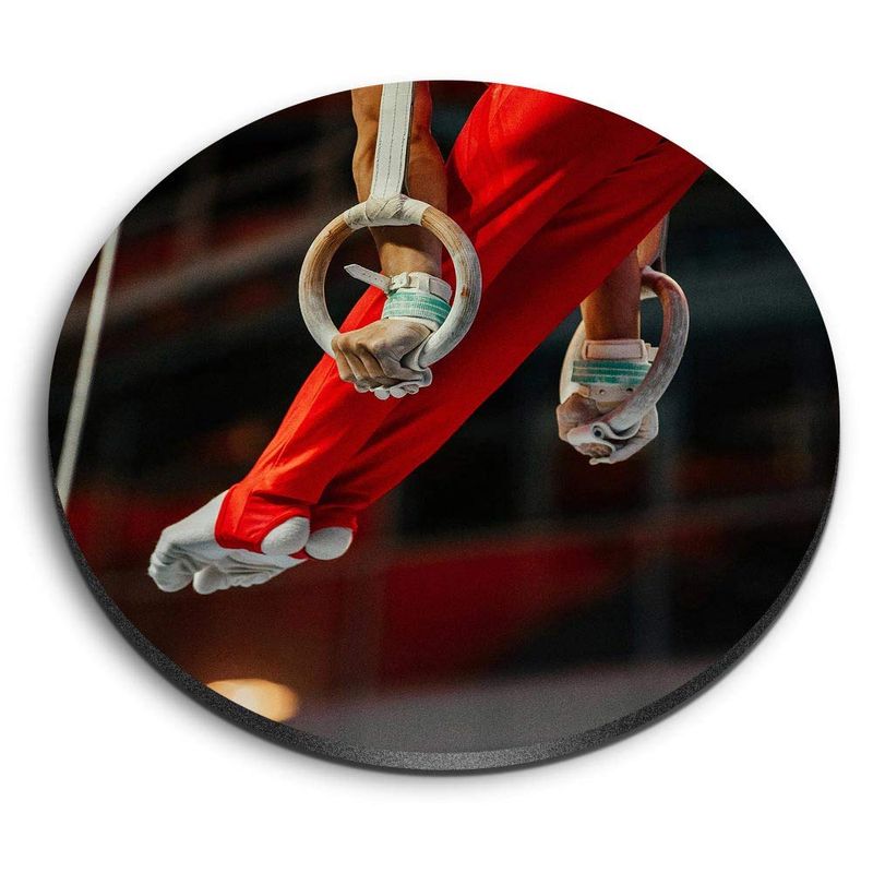 1 x Round MDF Magnet - Gymnastics Steady Rings Olympics 21666 - Online ...