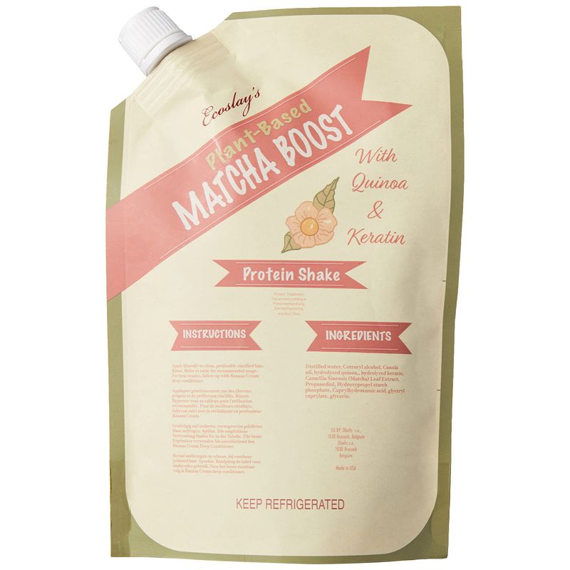 Ecoslay Matcha Boost - Quinoa & Keratin Protein Hair Treatment, Repair ...