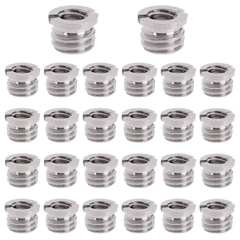 26 PCS Camera Adapter Screw Thread Adapter 1/4 to 3/8 Convert Screw ...