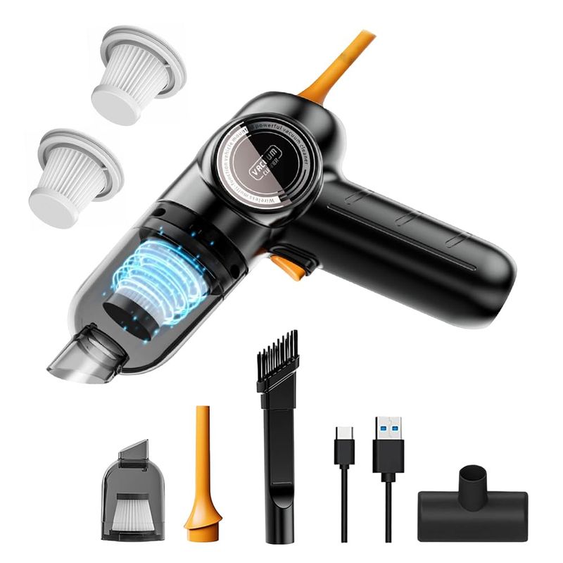 12,000 PA Powerful Suction Handy Cleaner, In-Car Vacuum Cleaner, Multi ...