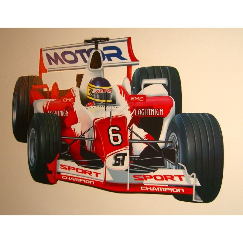 e-baby-store Huge F1 Formula 1 One Racing Car Wall, Furniture Stickers ...