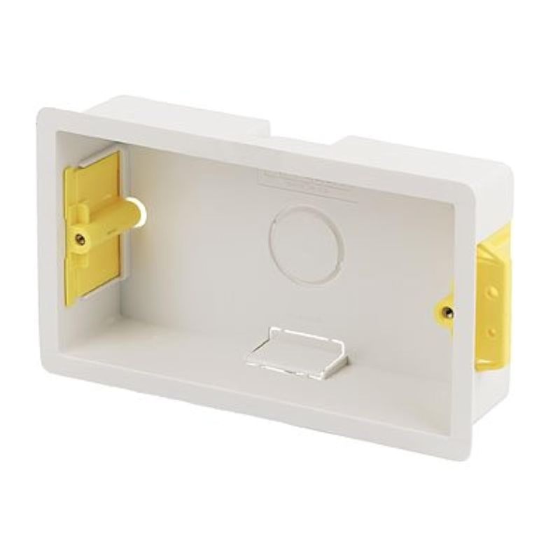 Appleby Plastic Double Dry Lining Plasterboard Wall Box 35mm (Color May ...