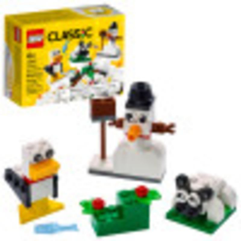 LEGO Classic Creative White Bricks 11012 Building Kit; Toy Building Set ...
