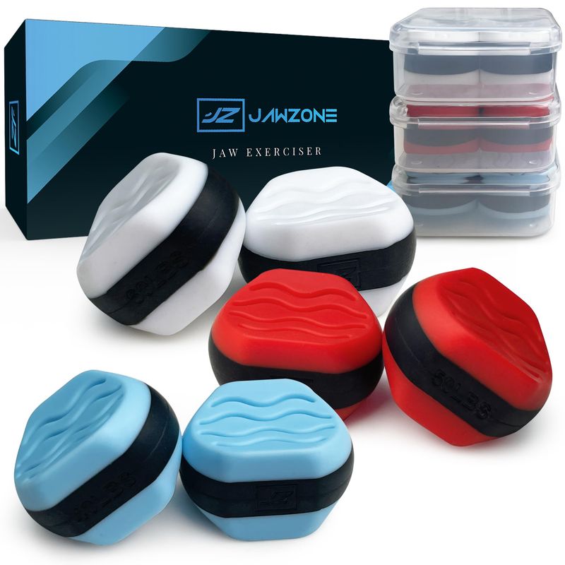 JawZone PREMIUM Jaw Exerciser | Exercise your Jawline- Pack of 3- Three ...