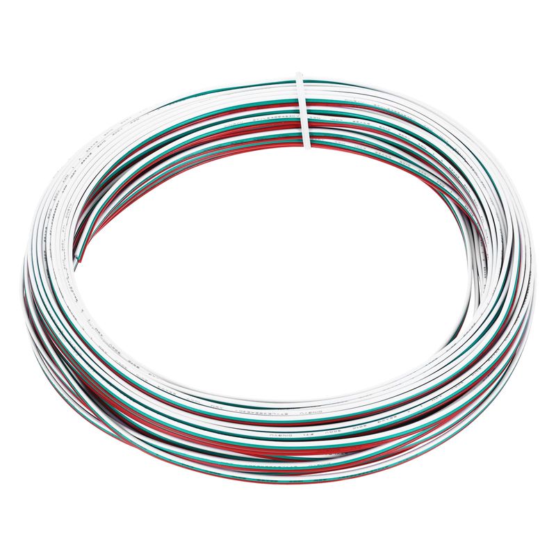 sourcing map 30 Gauge 3 Conductor Electrical Wire Tinned Copper Cable ...