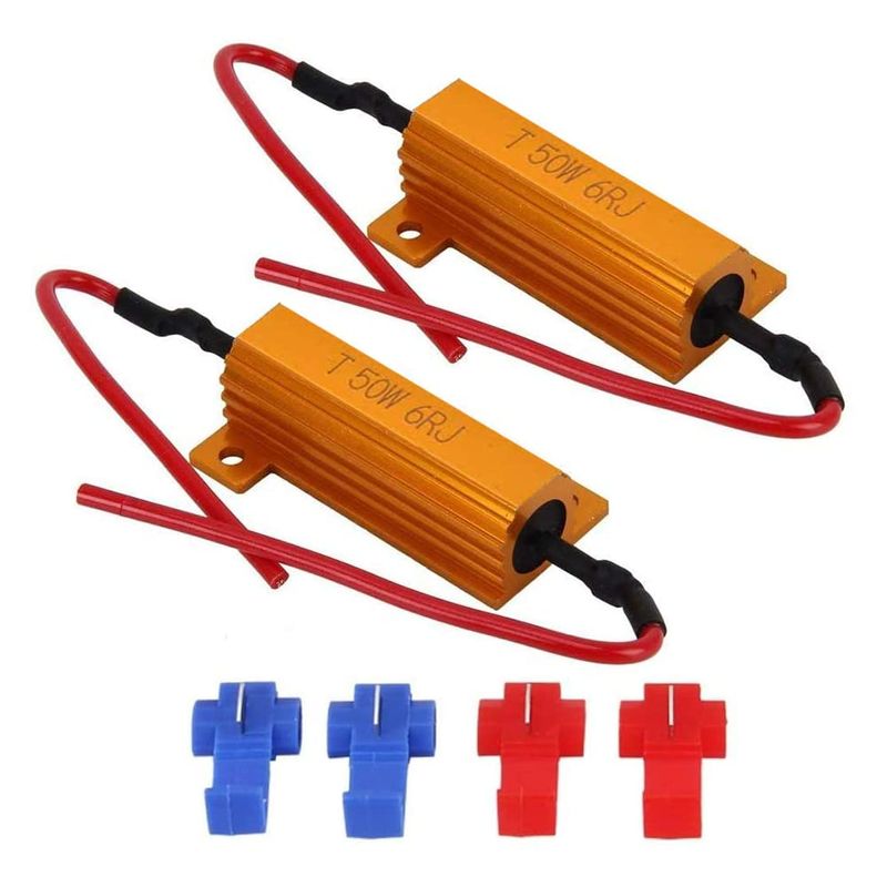 SageSunny 2pcs 50W 6OHM LED Load Resistor Fix Fast Hyper Flasher for ...