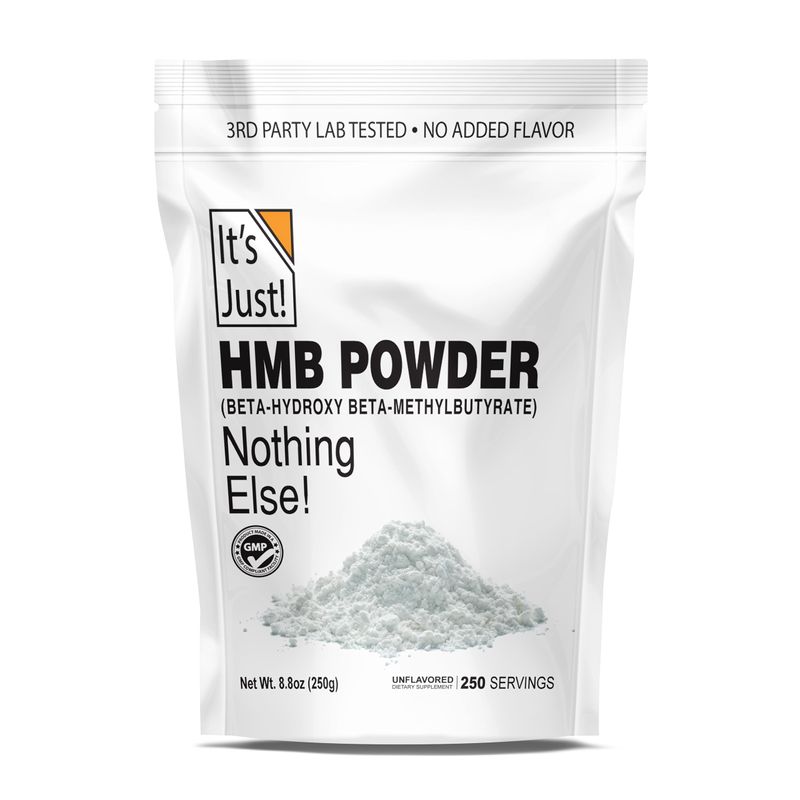 It's Just! - HMB Powder, 250g, Beta-Hydroxy Beta-Methylbutyrate, Free ...