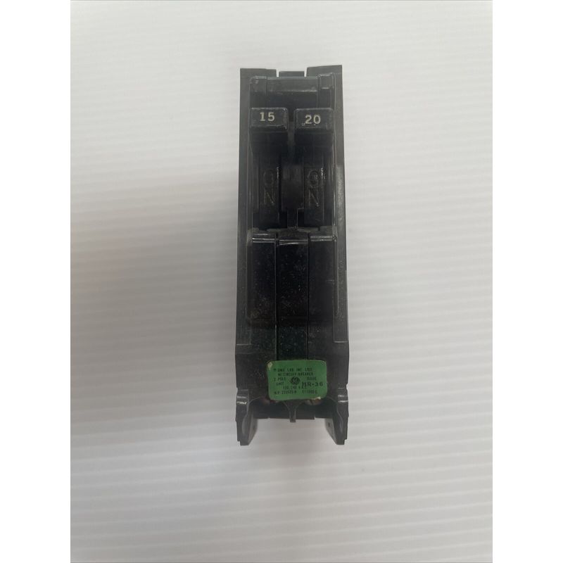GE TYPE TR 15/20 AMP TANDEM TWIN 2 POLE TR1520 120/240VAC CIRCUIT ...