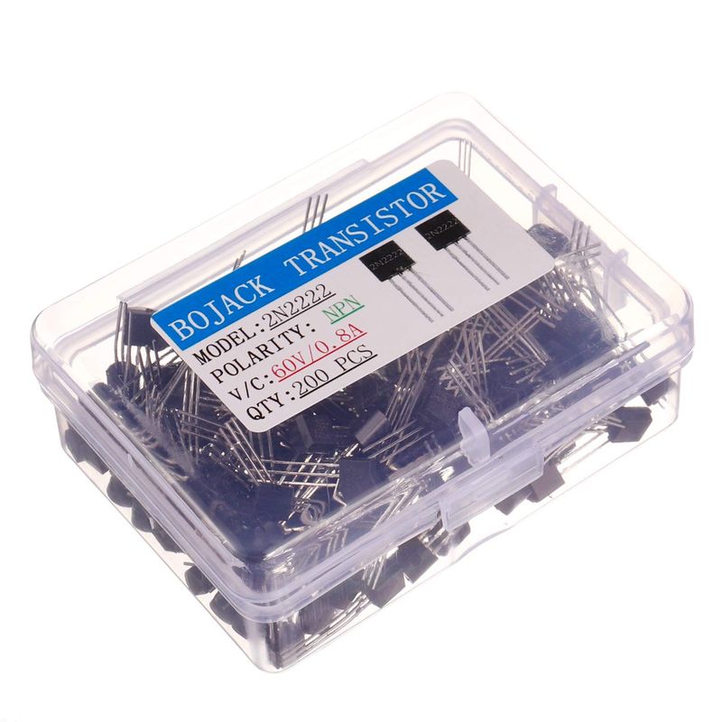 BOJACK 2N2222 NPN 60V 0.8A 0.5W 250MHZ Power General Purpose Transistors(Pack of 200 Pcs ...
