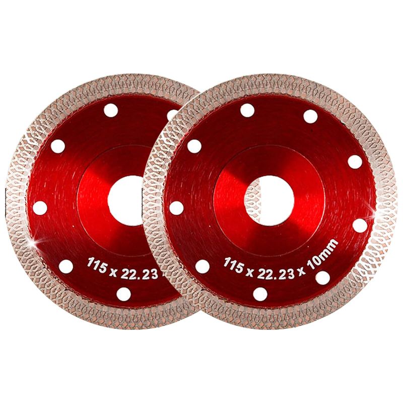 Ansodo 2Pcs 115mm Diamond Cutting Disc for Angle Grinder, Tile Cutting ...