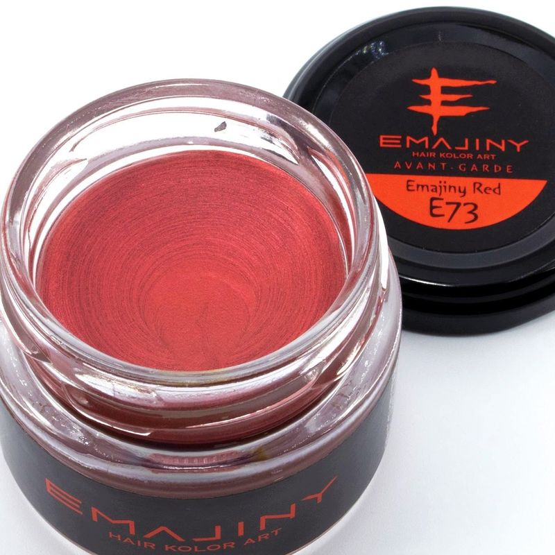 EMAJINY E73 Emajiny Red Color Wax, Red, 1.2 oz (36 g), Made in Japan, Unscented, One-Day Red ...