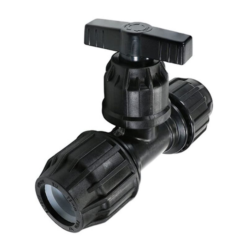 TIMCO MDPE Pipe Stop Tap Black Plastic - 32 x 32mm - Online Marketplace ...