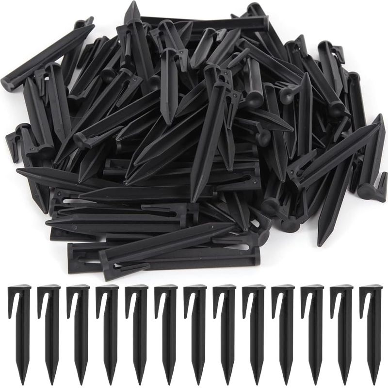 Hooks Ground spikes, 100 PCS, for Securing Boundary Wire Mowing Robot ...