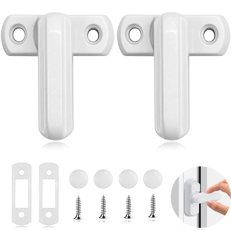 2pcs Sash Jammers Window Locks, Plastic Steel Casement Door and Window ...