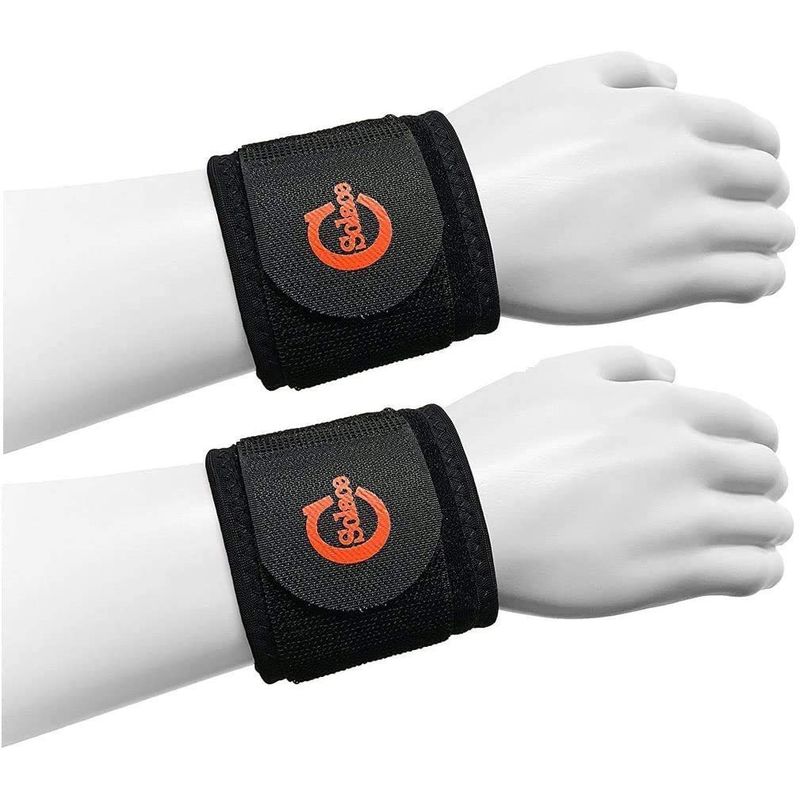 Solace Care 1 Pair Neoprene Wrist Band Support | For Sprain Tennis Gym ...