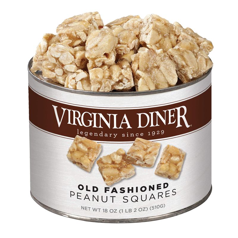 Virginia Diner - Gourmet Old Fashioned Peanut Squares 18oz Can of ...