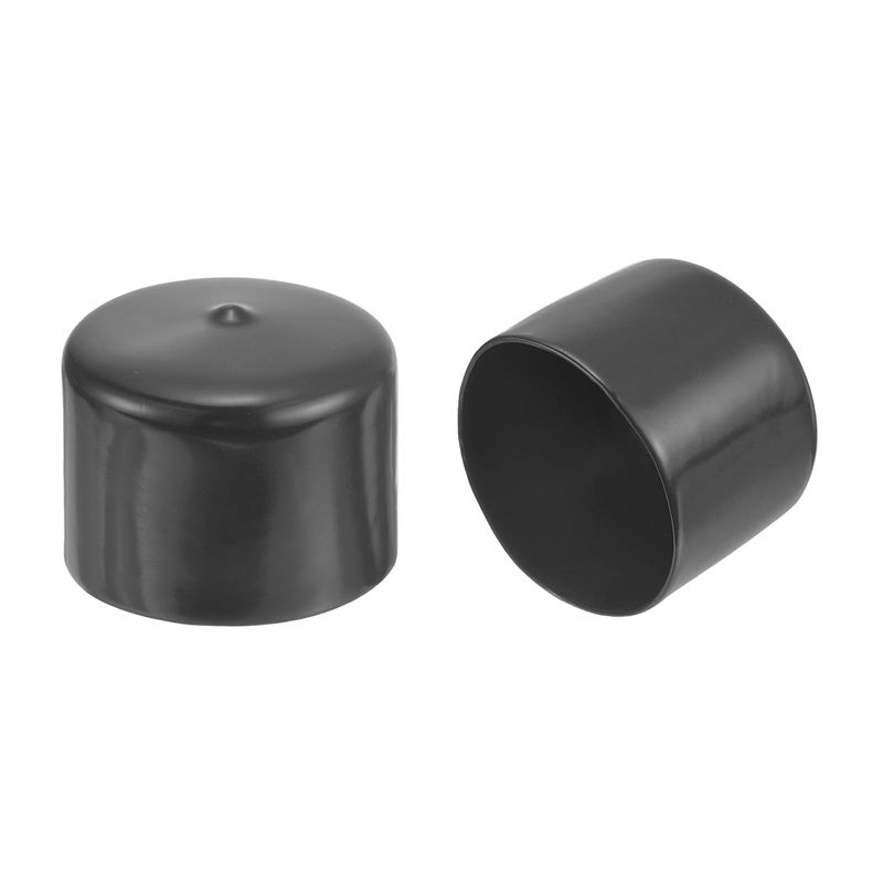 sourcing map 2pcs 60mm(2 3/8") Rubber End Caps, Round Vinyl Plug Insert ...