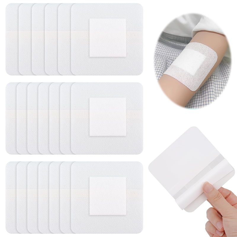 Pack of 20 Adhesive Wound Dressings（100mm X 100mm) Sterile Dressings ...