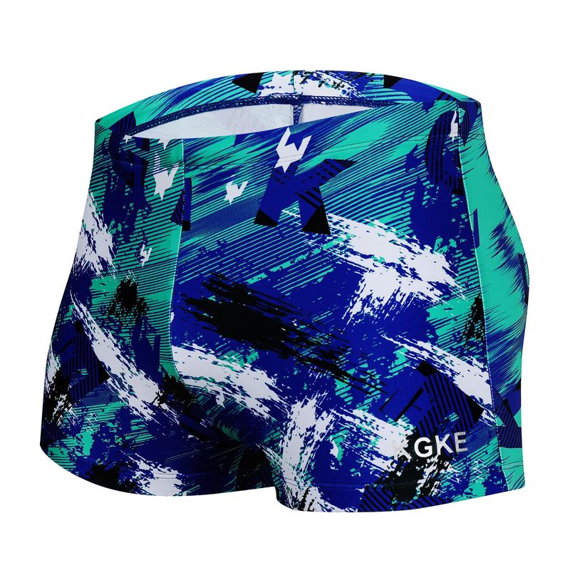 K898 Men's Square Leg Swimming Jammer Shorts UPF50+,Men Swimsuit Swim ...