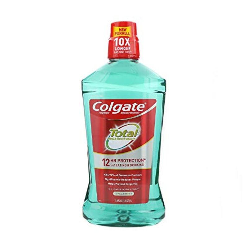 Colgate Total Advanced Pro-Shield Mouthwash, Spearmint 33.8 oz ...