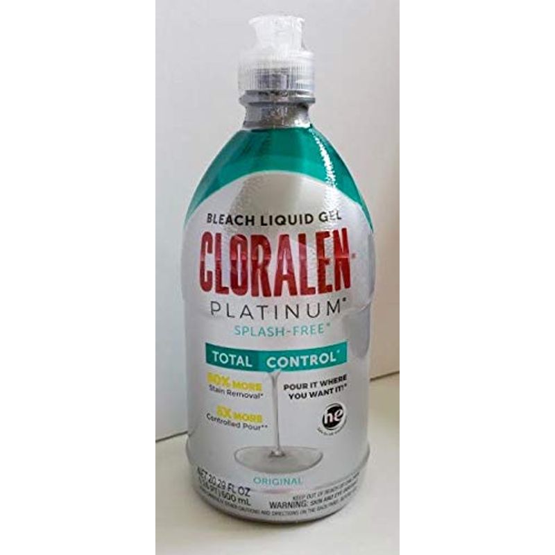 Cloralen Platinum Splash Free Bleach Liquid Gel, 20.29 fl oz - Online ...