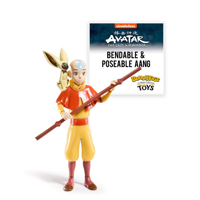 BendyFigs The Noble Collection Avatar Aang - Noble Toys 18cm Bendable ...