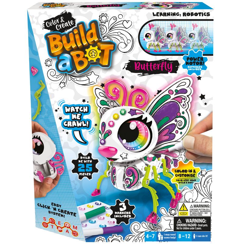 Build a Bot Color & Create Medium Butterfly - Build Your Own Robotic ...
