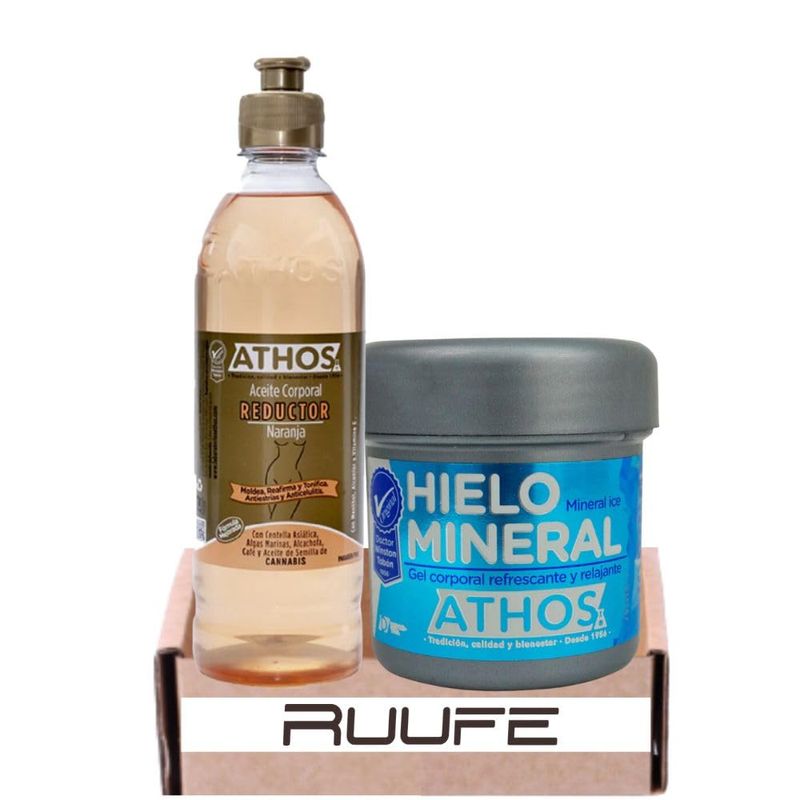 RUUFE Body Oil Athos y athos hielo mineral (2 pack) aceite corporal ...