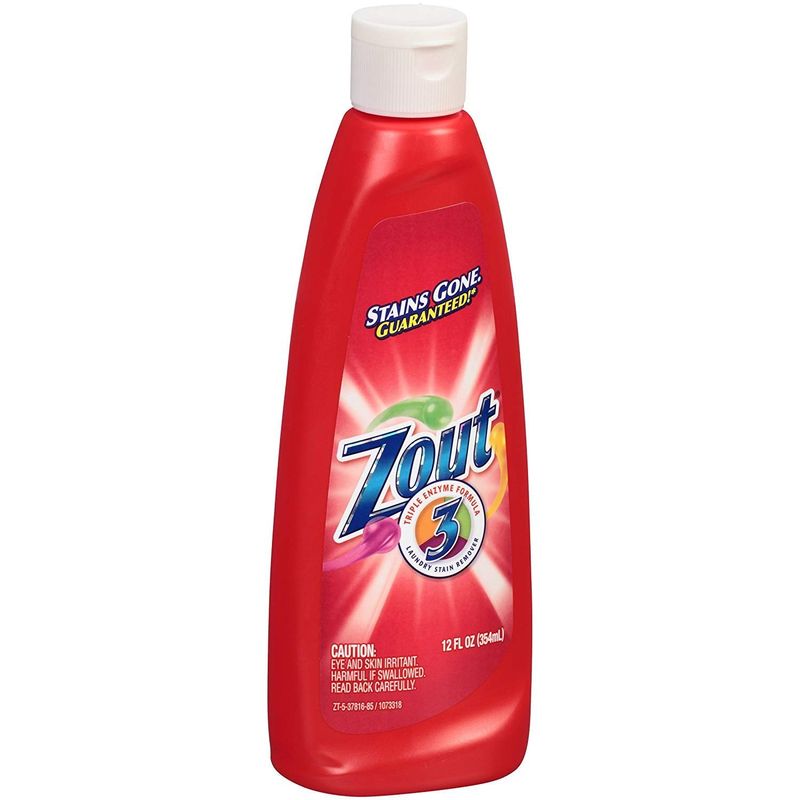 Zout Triple Enzyme Formula Laundry Stain Remover, 12 Oz (Pack of 3 ...
