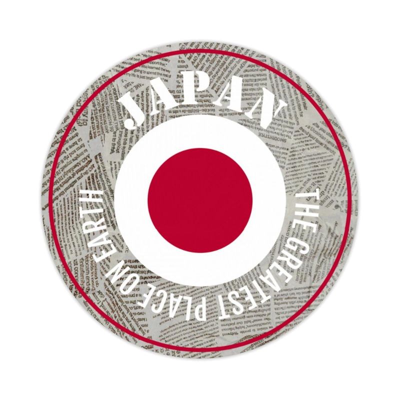 Zyadsinoudor 50 Pcs Japan Flag Vinyl Stickers The Greatest Place on ...